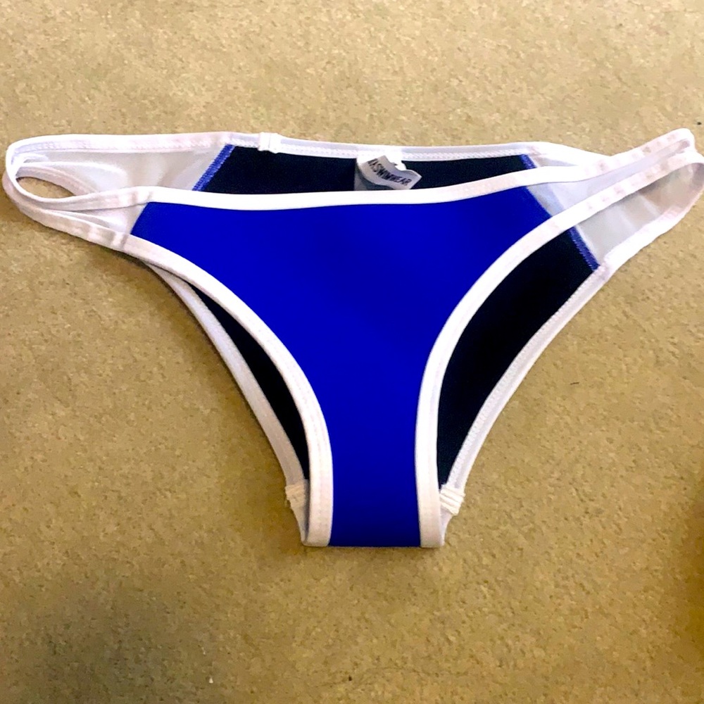 Hoaka Swimwear Royal Blue/White Trim Bottoms - Gem